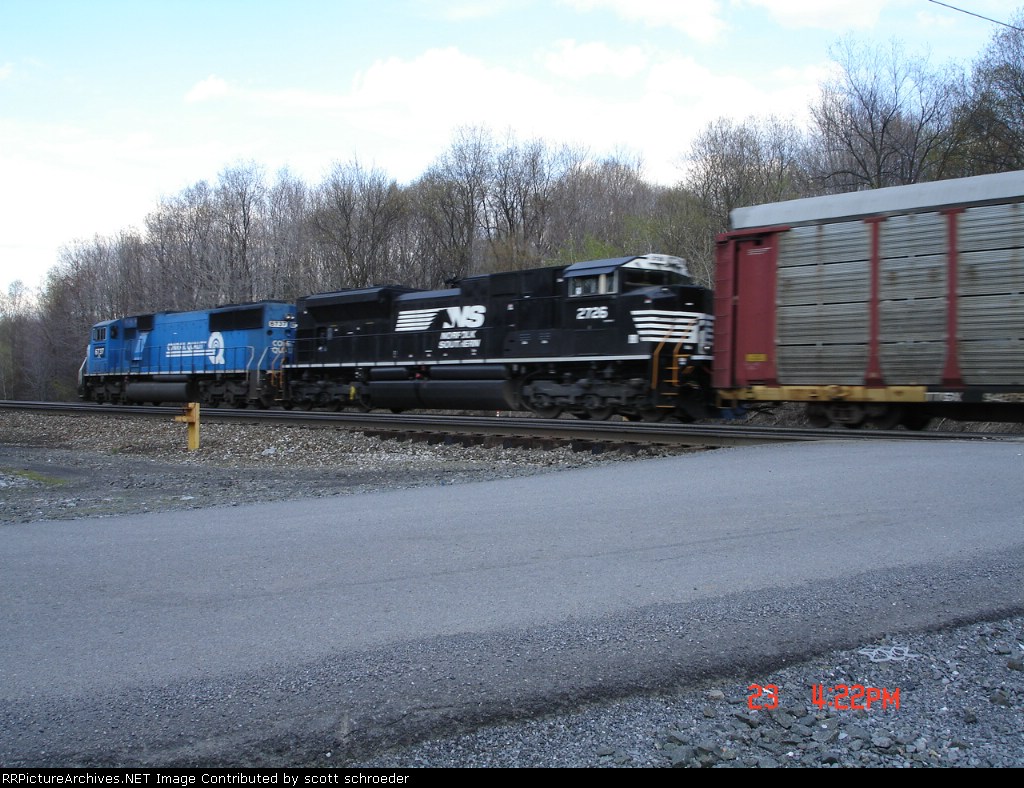 NS 2726 & NS 6737 (ex.CR) heads EB towards Cresson